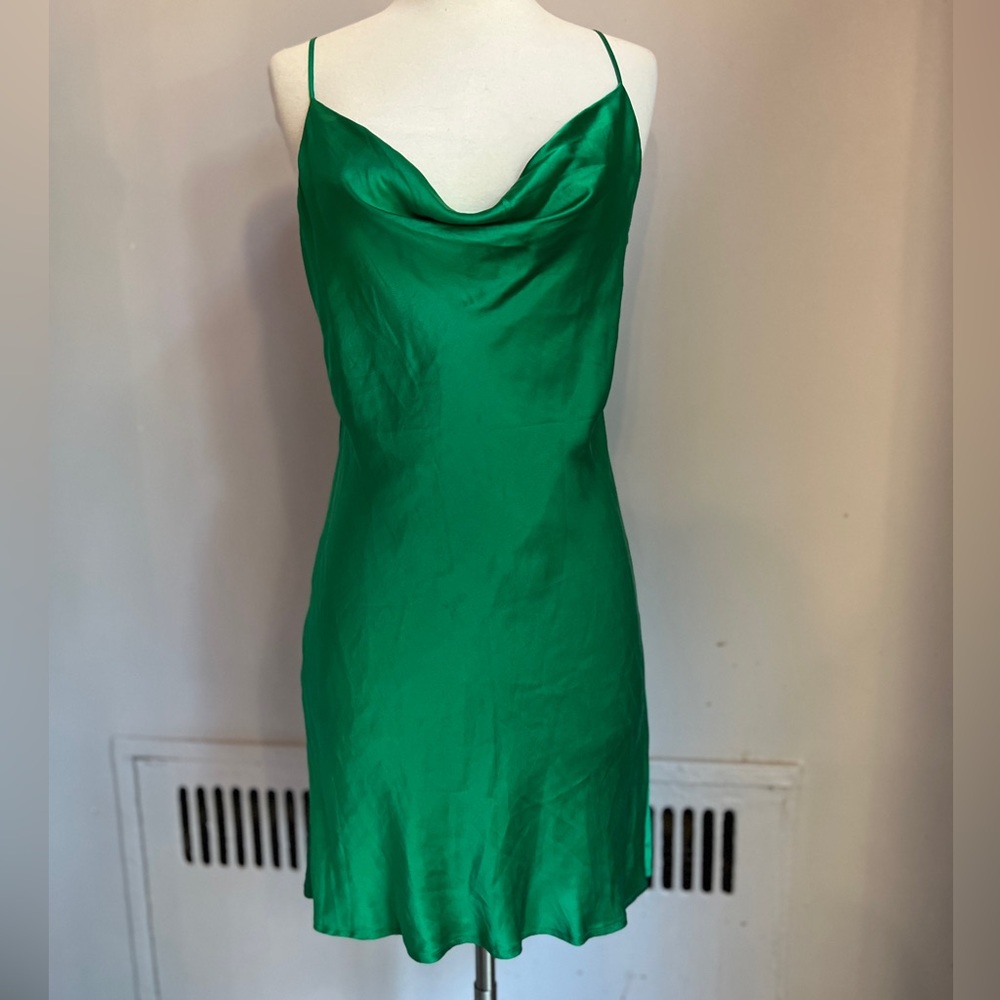 Gorgeous Emerald Green Silk Slip Dress By General Lov… - Gem